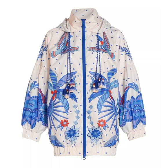 FARM Rio | Jackets & Coats | Nwt Farm Rio Jungle Chic Nylon Zip Jacket ...